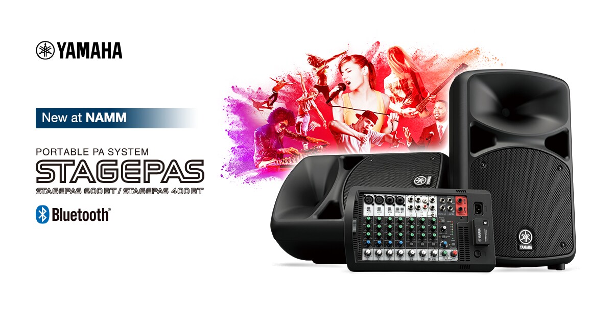 Yamaha Release new STAGEPAS 400BT and 600BT Portable PA System
