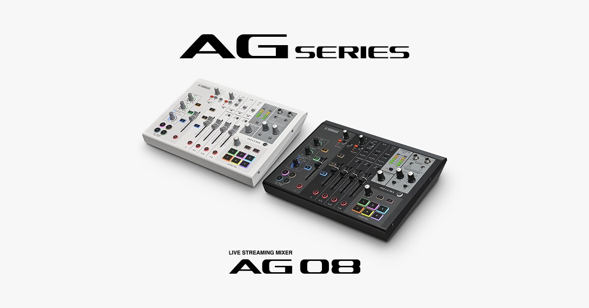 Yamaha Releases the AG08 Live Streaming Mixer - Yamaha - Asia / Middle East / Oceania