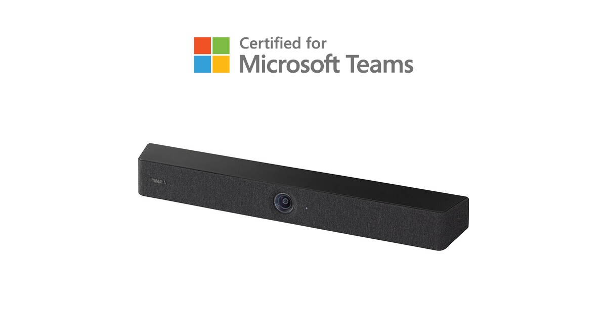 Yamaha Video Sound Bar Certified for Microsoft Teams - Yamaha ...
